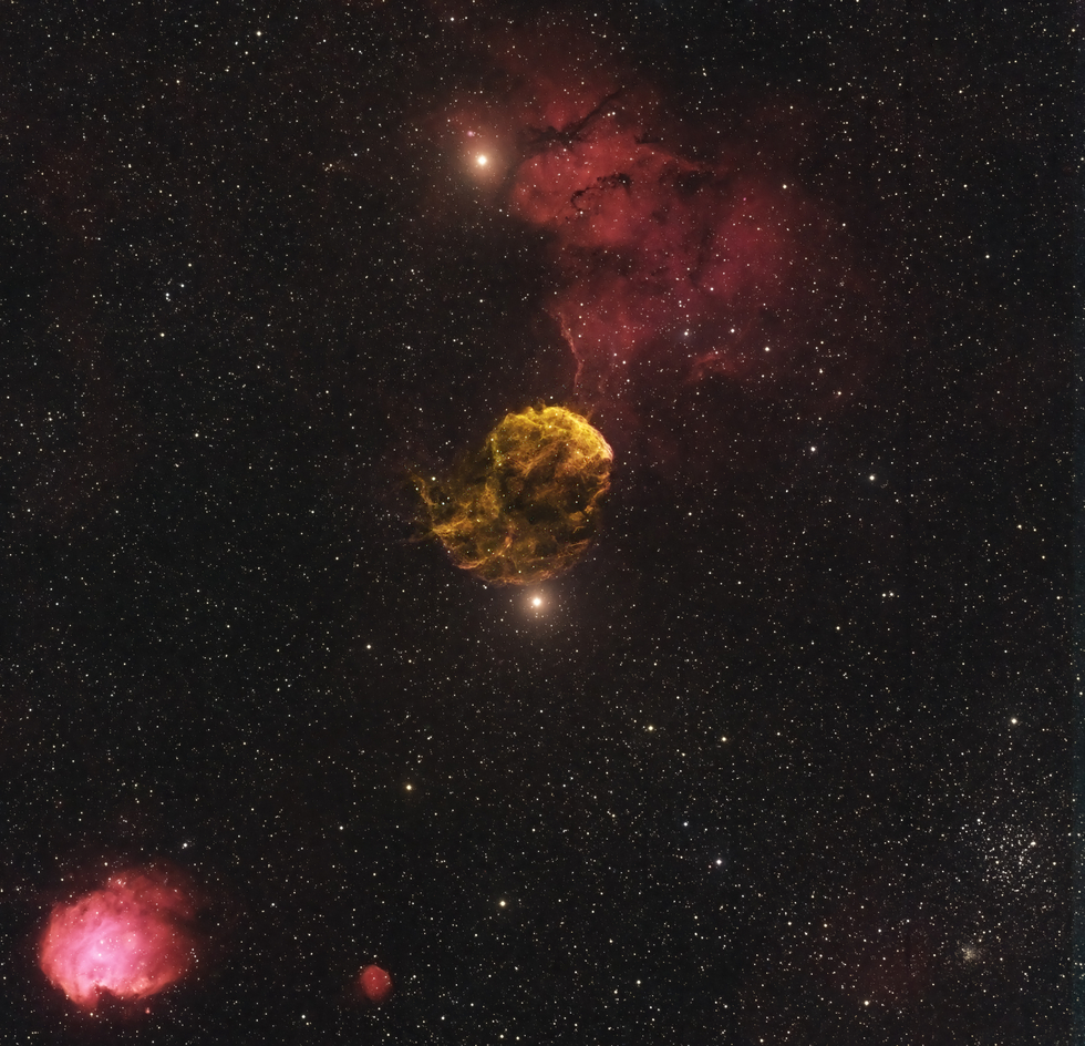 IC 443 Jellyfish Nebula region | Telescope Live